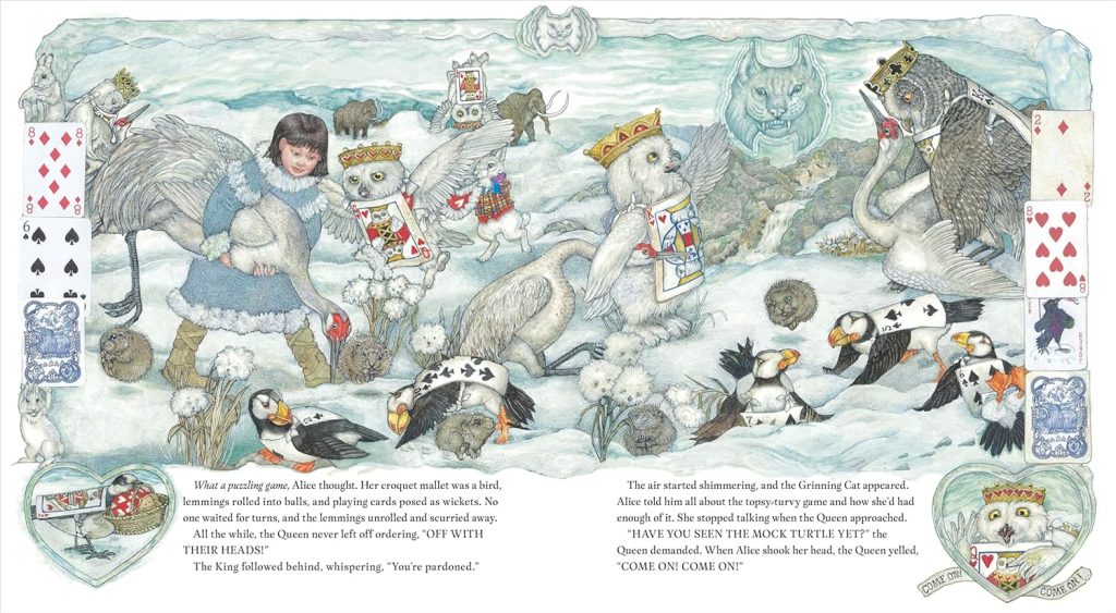Jan Brett's Alice in Winter Wonderland is delightful - www ...